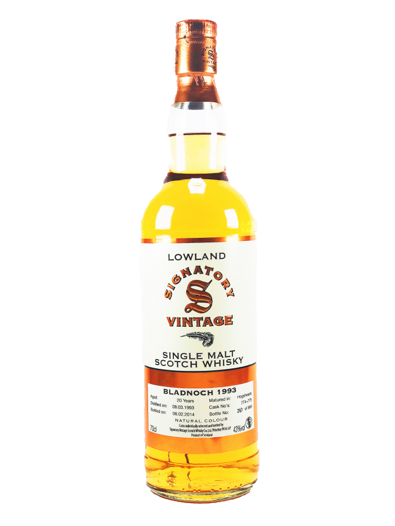 Bladnoch 20 years old 1993 Signatory – WHISKIES.HK